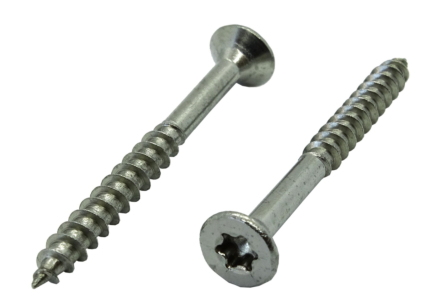 RVS A4 spaanplaatschroeven torx 5x120 100 stuks